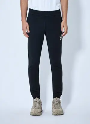 Moncler Logo Patch Joggers - Black