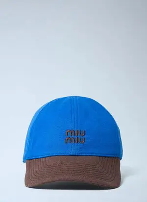 Miu Miu Logo Motif Baseball Cap