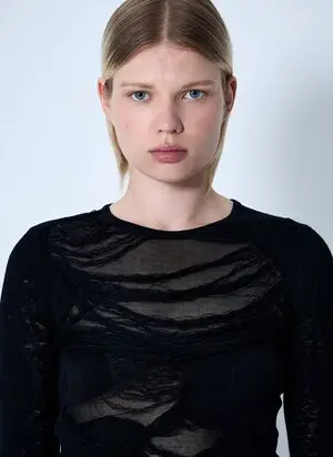 MAISON MARGIELA Distressed Sweater - Black