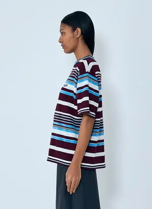 Prada Striped Crewneck T-shirt
