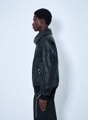 Rick Owens Dracuflight Hammered Leather Jacket