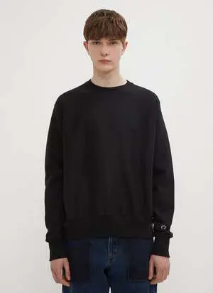 JOE GARVEY Logo Crew Neck Sweater - Black