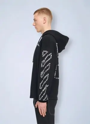 Off-White Type Arrow Diagonal Loose Hoodie