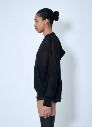 Rick Owens Mesh Knit Hoodie