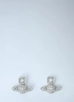 VIVIENNE WESTWOOD Carmela Bas Relief Earrings - Silver