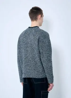 NÒMARYTHM TEXTILE Wool Mock Neck Sweater