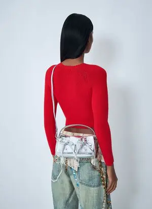 Acne Studios Micro Multipocket Handbag - Silver