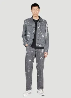 LN-CC X NON Pocket Bleached Denim Jacket