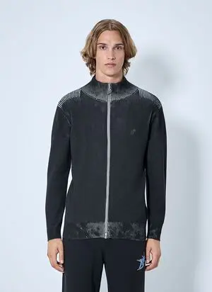 BOTT Zip-up Drivers Knit Cardigan - Grey