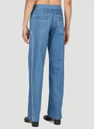 MAINLINE:RUS/FR.CA/DE Contrast Piping Jeans