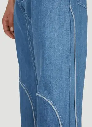 MAINLINE:RUS/FR.CA/DE Contrast Piping Jeans