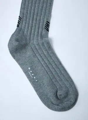 Marni Logo Motif Socks