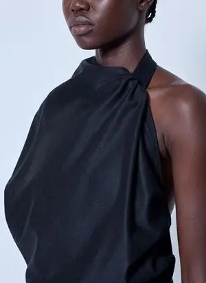 RÓHE Draped Open Back Top