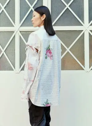 RAVE REVIEW Eli Flower Shirt - White