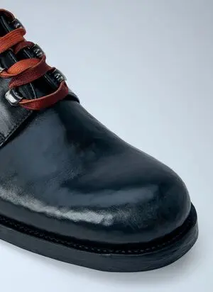 Prada Antiqued Leather Lace-ups