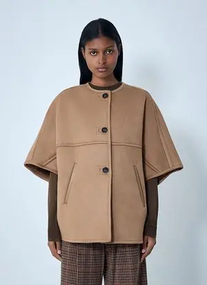 Max Mara Zaza Poncho Jacket - Camel
