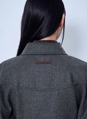 Max Mara Wool Twill Jacket - Grey