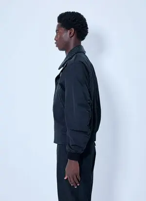 Bottega Veneta Intrecciato Leather-trimmed Twill Blouson Jacket