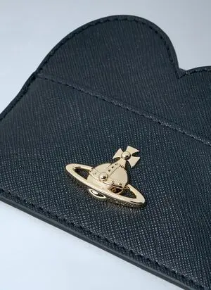 VIVIENNE WESTWOOD Heart Motif Leather Card Holder