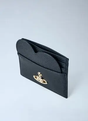VIVIENNE WESTWOOD Heart Motif Leather Card Holder