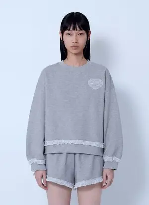 GANNI Isoli Sweatshirt - Grey