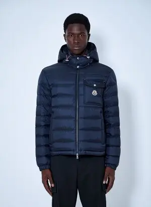 Moncler Verith Hooded Short Down Jacket - Blue