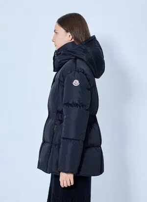 Moncler Agneux Hooded Short Down Jacket