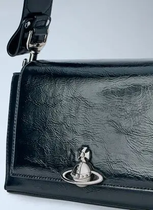 VIVIENNE WESTWOOD Hazel Medium Shoulder Bag - Black