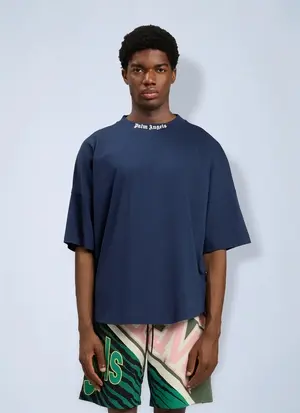 Palm Angels Classic Logo Over T-shirt - Blue