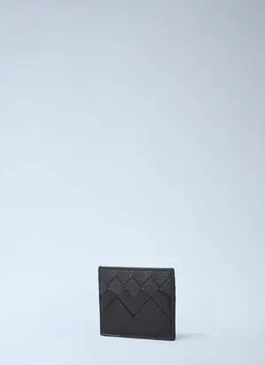 Bottega Veneta Intrecciato Credit Cardholder - Brown