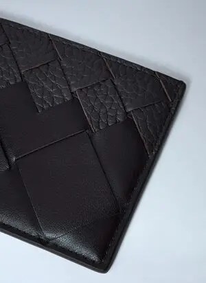 Bottega Veneta Intrecciato Credit Cardholder - Brown