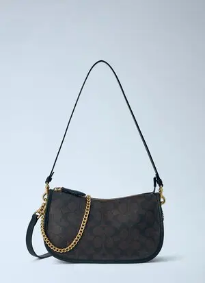 COACH Waverly Bag In Signature Upcraftedleather - Dark Brown