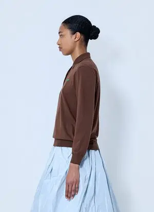 Prada Silk Polo Shirt - Brown