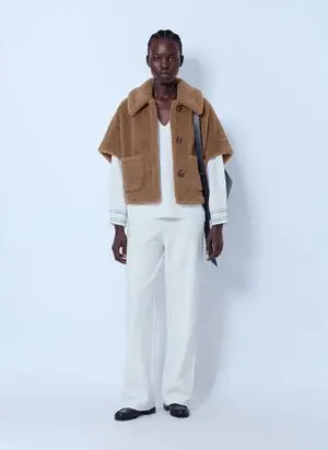 Max Mara Short Shearling Coat