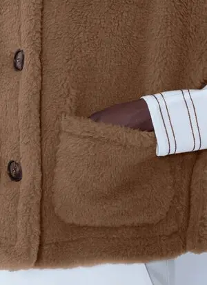 Max Mara Short Shearling Coat