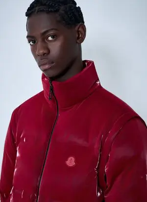 MONCLER X A$AP ROCKY Reversible Throttle Short Down Jacket - Red