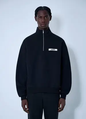 Jacquemus Le Camionneur Gros Grain Sweatshirt - Black
