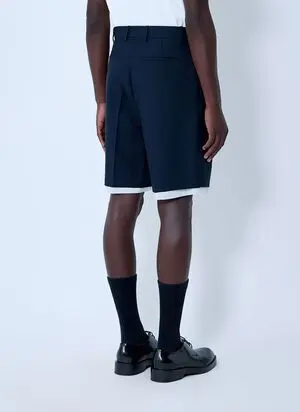 JIL SANDER Wool-and-mohair Shorts