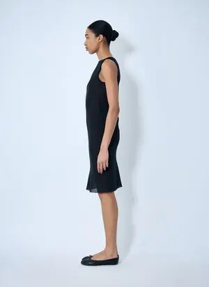 RIER Sleeveless Mesh Midi Dress