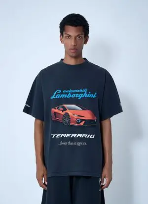 BALENCIAGA X LAMBORGHINI Automobili Lamborghini T-shirt - Black