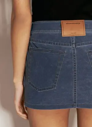 Alexander Wang Trompe-l'oeil Denim Mini Skirt