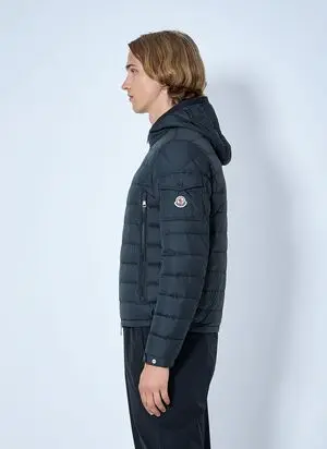 Moncler Galion Hooded Short Down Jacket - Black
