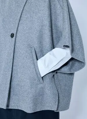 Max Mara Asymmetric Cashmere Cape