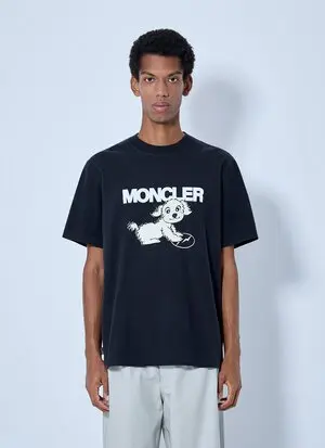MONCLER X FRGMT HIROSHI FUJIWARA Graphic Logo T-shirt - Black