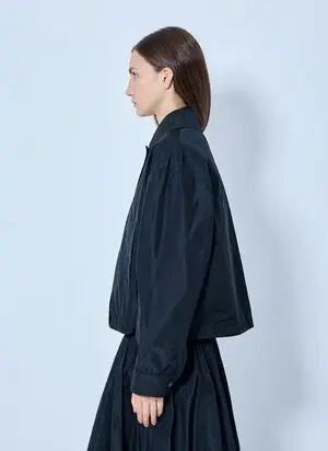 Max Mara Collared Button-up Jacket - Black