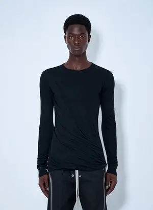 Rick Owens Long Sleeve Crewneck Top - Black
