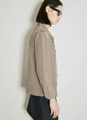 Prada Jacquard Crepe De Chine Shirt