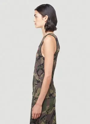 Kwaidan Editions Camouflage-print Tank Top