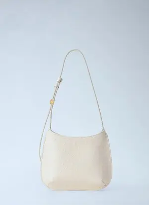 Jacquemus Le Petit Bisou Shoulder Bag White