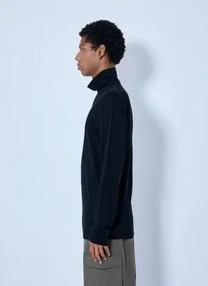 RIER Polar Jersey Turtleneck - Black